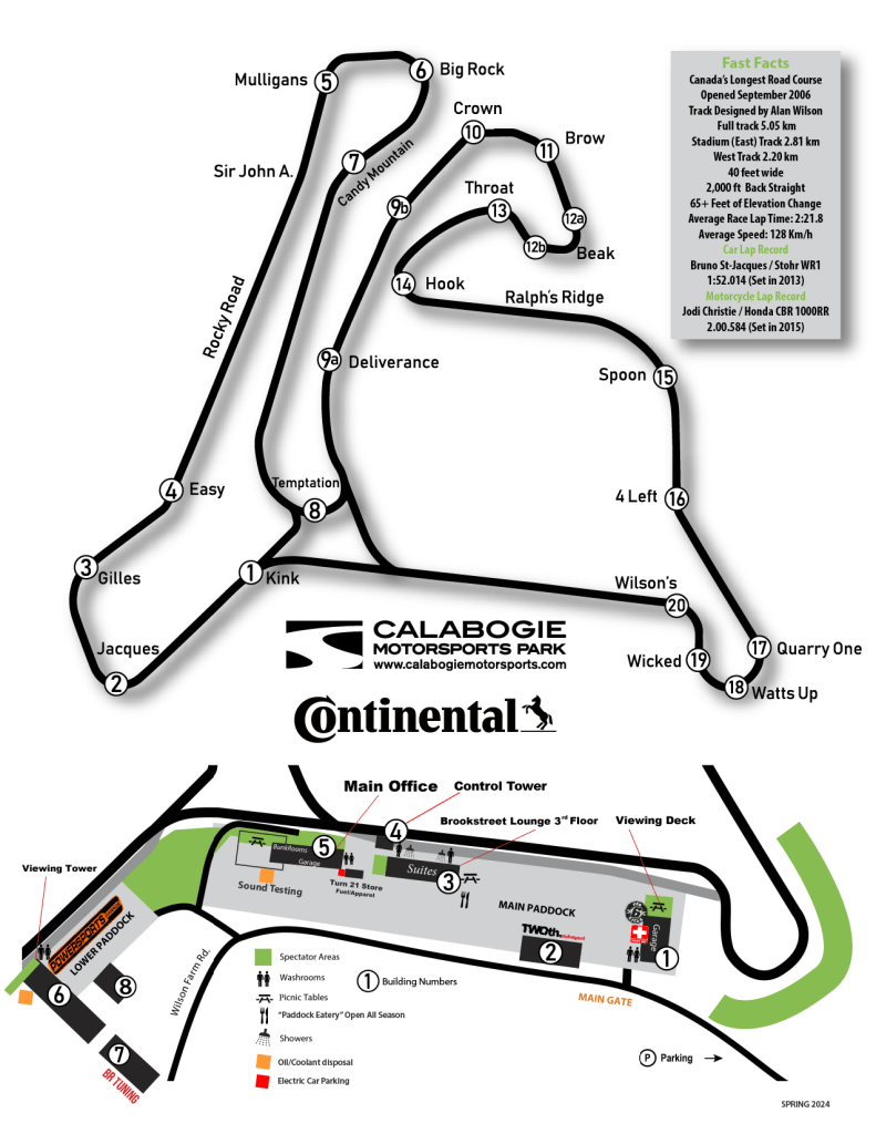 Track Map – Calabogie Motorsports Park